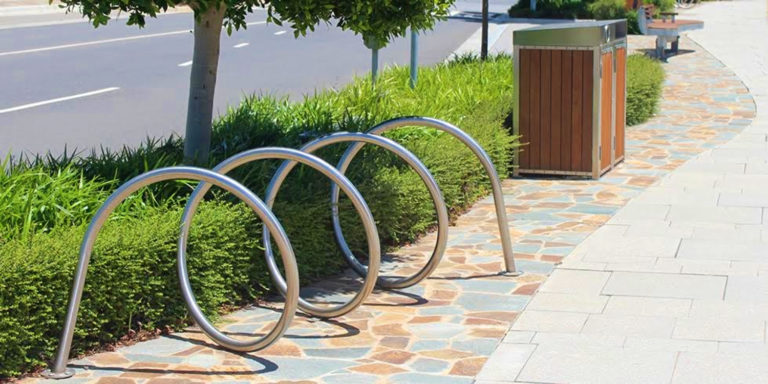 Bicycle Parking: Spiral Bike Racks - Furphy Foundry | Street Furniture ...