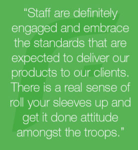 Managing Director, Sam Furphy, and foundry staff gathered recently to ...