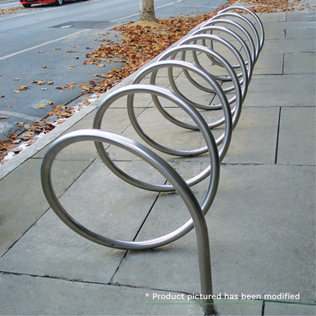 Spiral Bike Rack - Furphy Foundry | Street & Park Furniture